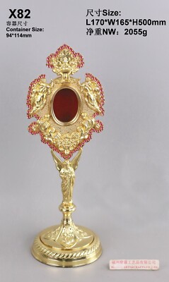 +Brass monstrance Reliquary for Church or home+relic+gift+Cross X82 | eBay