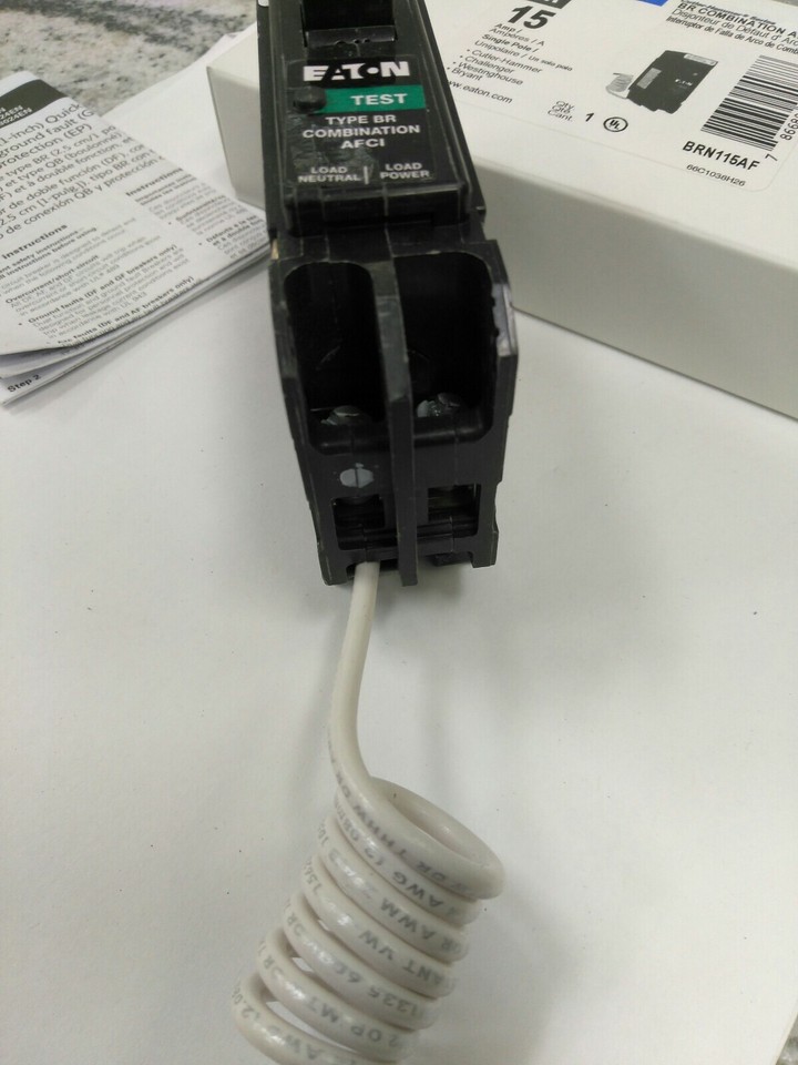 Eaton Cutler-Hammer BRN115AF 15A 120VA , 1P, BR COMBINATION AFCI ...
