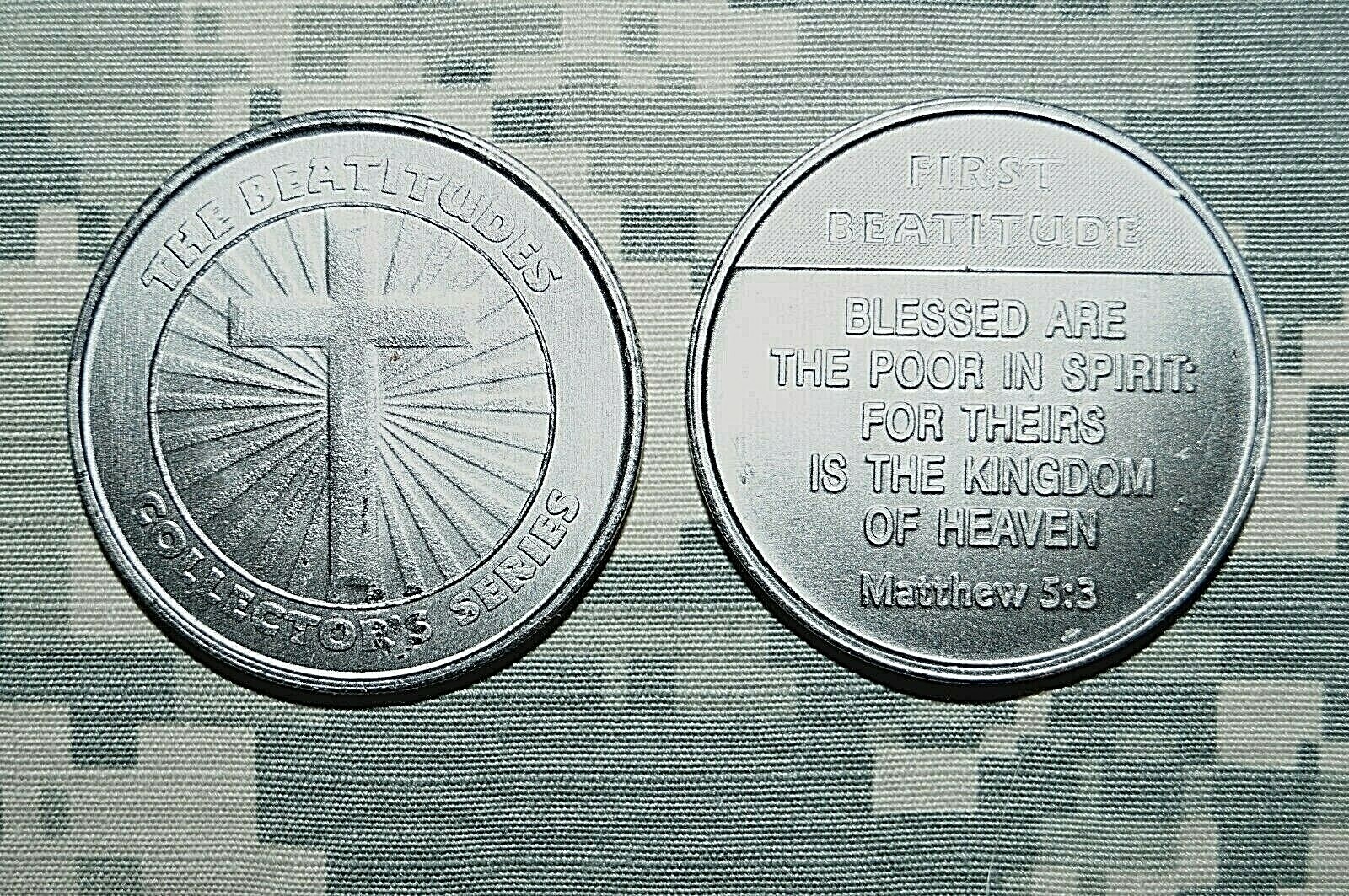 Challenge Coin The Beatitudes Collectors Series Matthew 5:3 Pewter ...