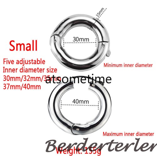 Stainless Steel Rings Adjustable Chastity Cage Metal Locks Male ...