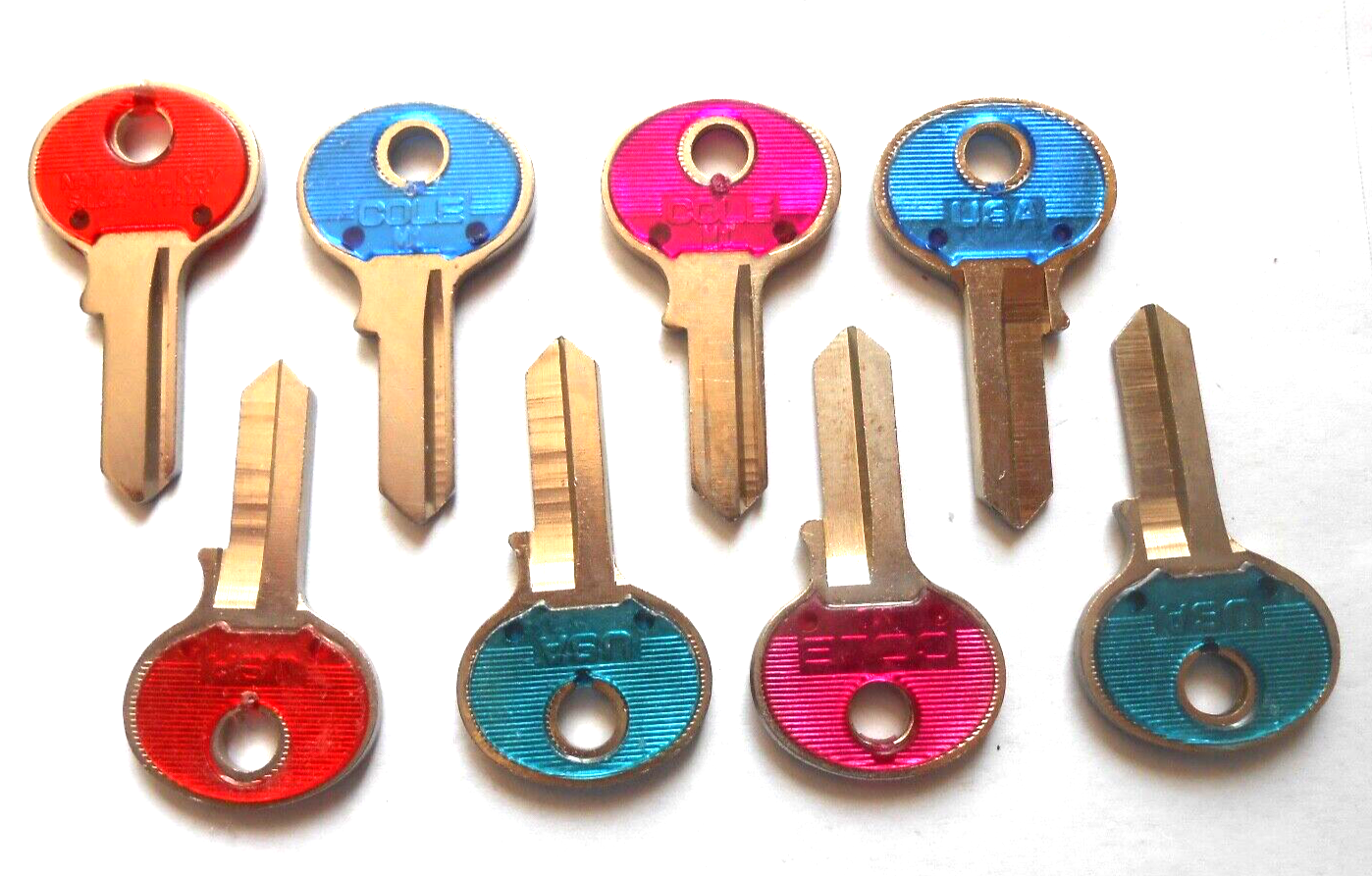 (8) Master Padlock M1 Color Key Blanks | eBay