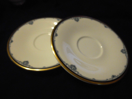1985 Royal Doulton China Princeton Pattern England Set 2 Saucers | eBay