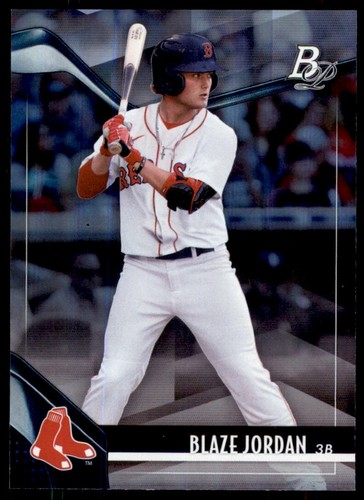 Blaze Jordan 2021 Bowman Platinum Rookie Card RC #TOP-9 Boston Red Sox ...