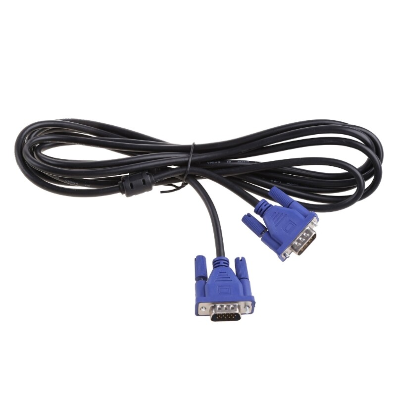 for VGA 15 Pin Male To Male Extension Cable For PC Laptop Projector ...