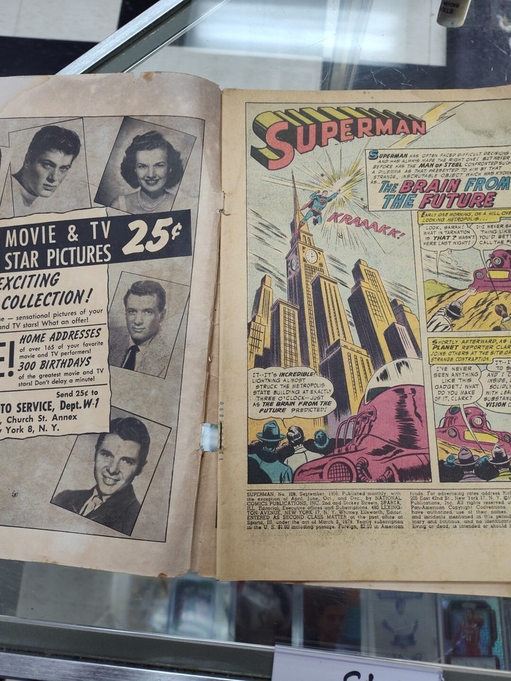 Superman #108 1956 DC Silver Age Comic Book 10¢ Issue Low Grade | eBay