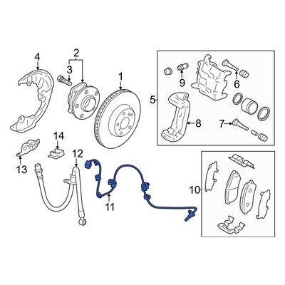 For Toyota GR86 2022-2024 Toyota SU00308839 Front Right ABS Wheel Speed ...
