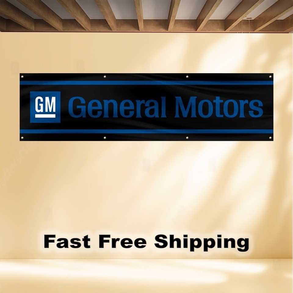 GM 2'X8' BANNER FLAG General Motors | eBay