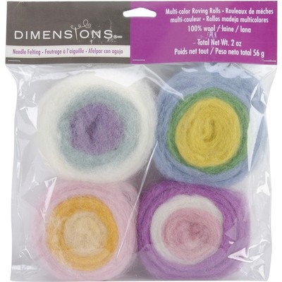 Dimensions Feltworks Roving Rolls 2oz 4/Pkg-Pastel | eBay