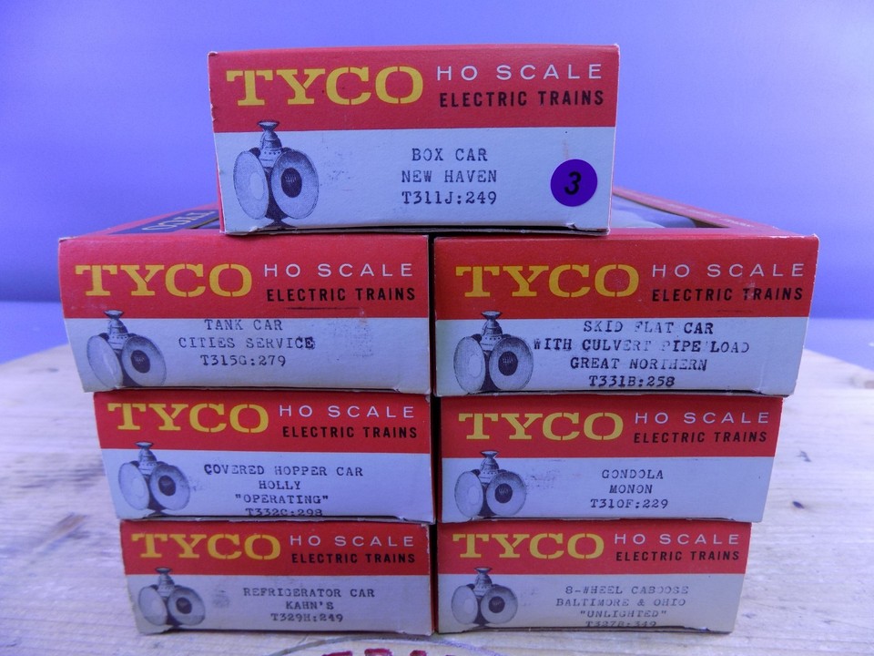 TYCO HO Scale 7 Freight Cars in Boxes Lot #P3 | eBay