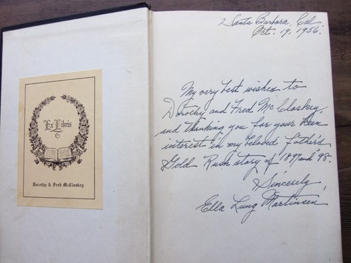 SIGNED 1st Edition 1956 BLACK SAND AND GOLD Edward B. Lung ALASKA Gold ...