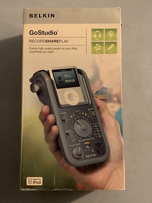 Belkin GoStudio Go Studio Portable Recorder Ipod Brand New Factory ...