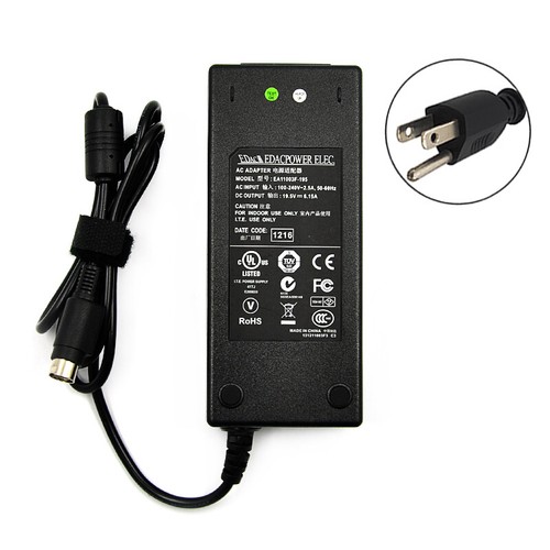 AC/DC Adapter FOR EDAC Power Electronic 120W 19.5V 6.15A 4-Pin EA11003F ...