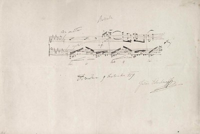 JULIUS SCHULHOFF - AUTOGRAPH MUSICAL QUOTATION SIGNED 09/09/1859 | eBay