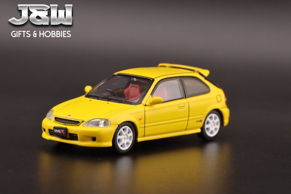 Hobby Japan Honda Civic TYPE R (EK9) Sunlight Yellow RHD JDM64 1/64 | eBay