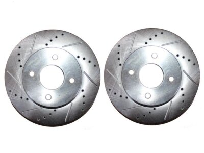 Front Brake Rotor Set 32HWWJ68 for Kia Rio Rio5 2006 2007 2008 2009 ...