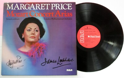 MARGARET PRICE JAMES LOCKHART Autographed UK LP Mozart Concert Arias ...