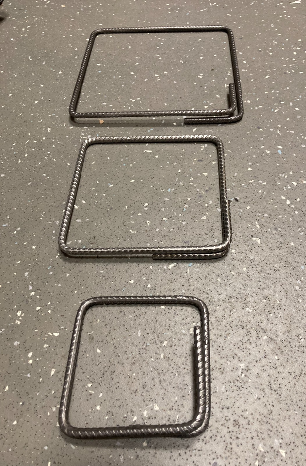 10 x Concrete Reinforcing stirrups / Rectangular Links / reinforcement ...