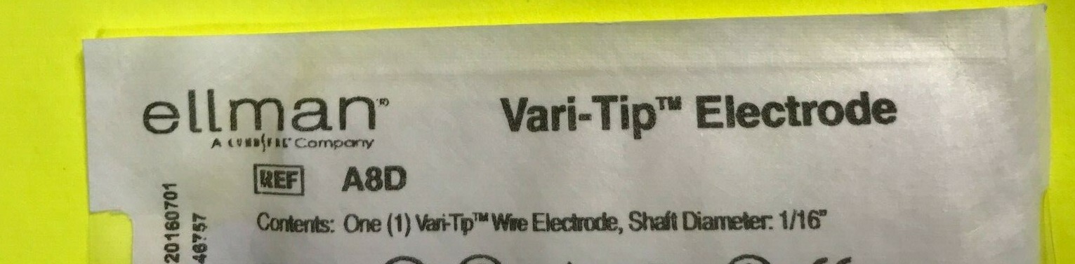 Ellman Vari-Tip 1/8" Wire Electrode Shaft Diameter 1/16" Ref: A8D ...