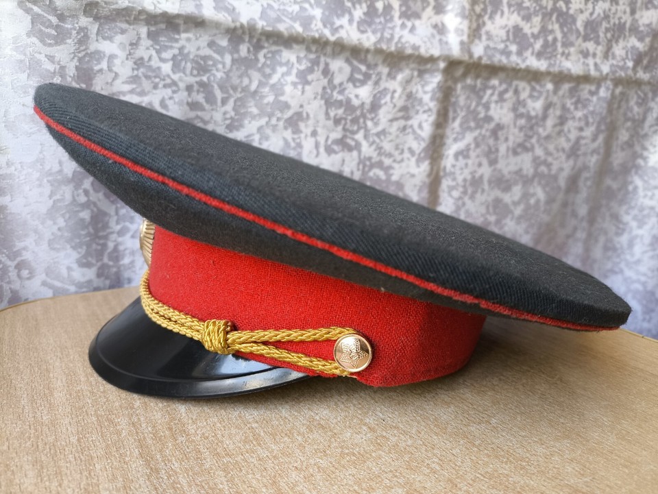 RARE OLD Soviet Military Officer Visor Police MVD Cap Hat size 54 USSR ...