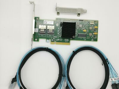 LSI SAS 9210-8i 8-port 6Gb/s PCIe HBA RAID SATA Controller card 2* SFF ...