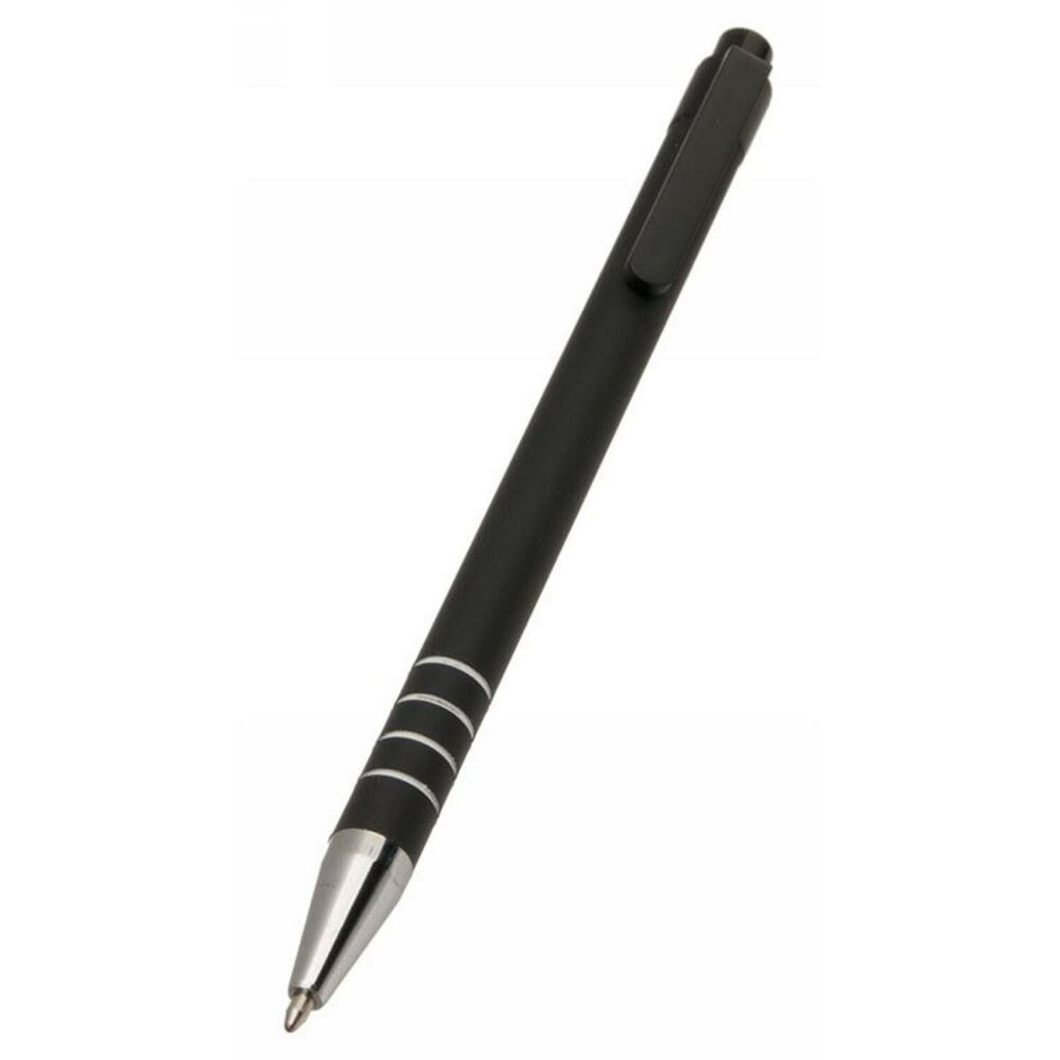 WHSmith Rubberised Barrel Ballpoint Pens Black Ink With Medium Tip Pack ...