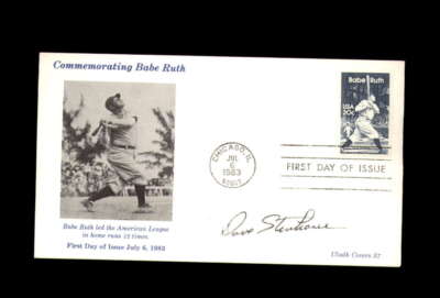 Dave Stenhouse Signed 1983 FDC Babe Ruth Cache First Day Cover ...