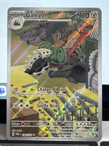 Carte pokemon galeron 184/167 évolution de galekid - Mascarade ...
