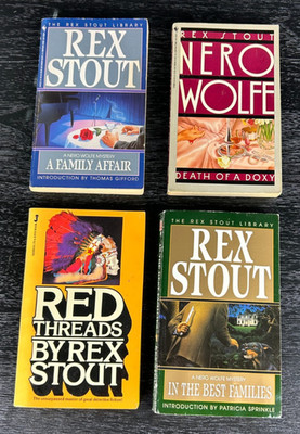 Rex Stout Lot of 4 Vintage Nero Wolfe Paperbacks - A Family Affair | eBay
