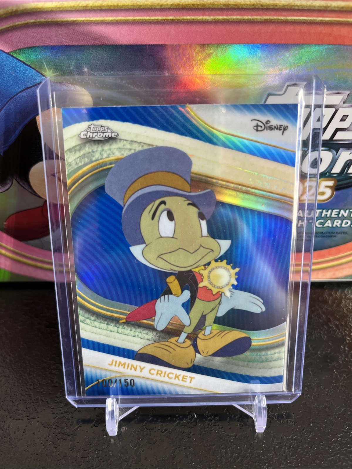 2025 Topps Chrome Disney Blue Refractor /150 Jiminy Cricket | eBay