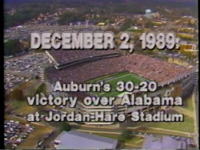 1989 College Football DVD Auburn vs Alabama FREE SHIPPING | eBay