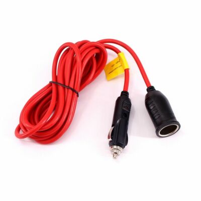 Red Car Vehicle Lighter Extension Cable Lead Charger Power Socket ...
