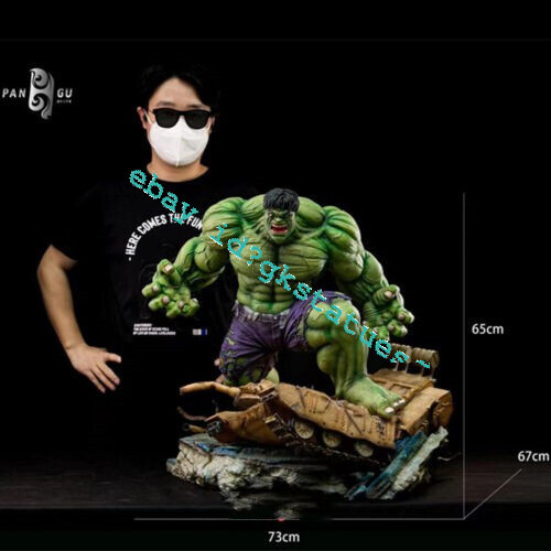 PanGu Studio Hulk Resin Model Pre-order H65cm Green Giant Statue Comic ...