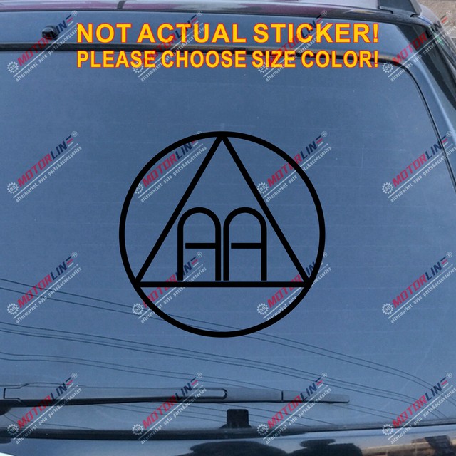 Alcoholics Anonymous AA Logo Decal Sticker Car Vinyl die cut pick color ...