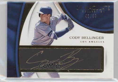 2017 Panini Immaculate Tweed Weave Signatures /99 Cody Bellinger Rookie ...