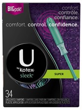 U by Kotex Sleek Regular Tampons 18ct for sale online | eBay