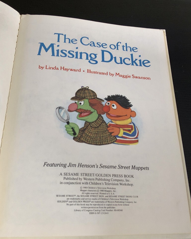 The Case of the Missing Duckie Vintage Henson Muppets Sesame Street ...
