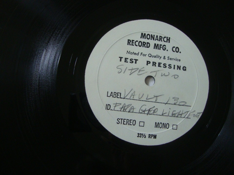 ONLY KNOWN MONARCH TEST PRESSING- PAPA GEORGE LIGHTFOOT-VAULT LP ...