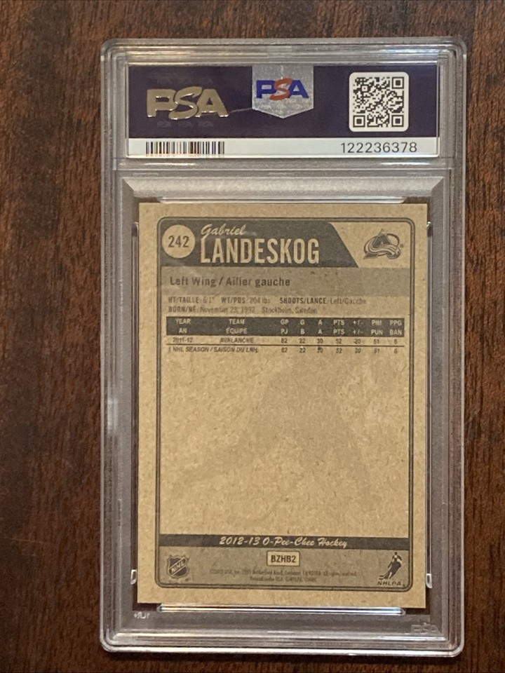 2012 O-Pee-Chee #242 Gabriel Landeskog Colorado Avalanche PSA 9 | eBay