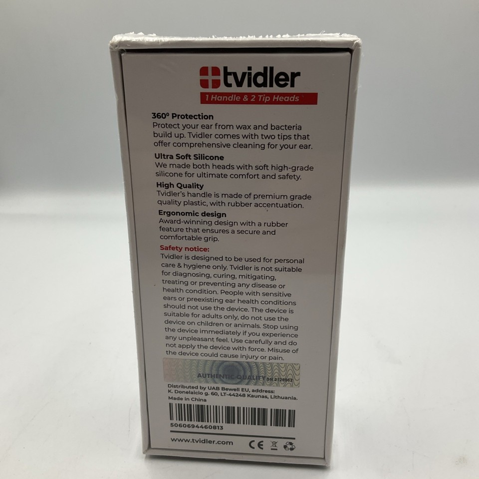 Tvidler Ear Wax Remover/Cleaner Kit - Handle and 2 Tip Heads - NEW and ...