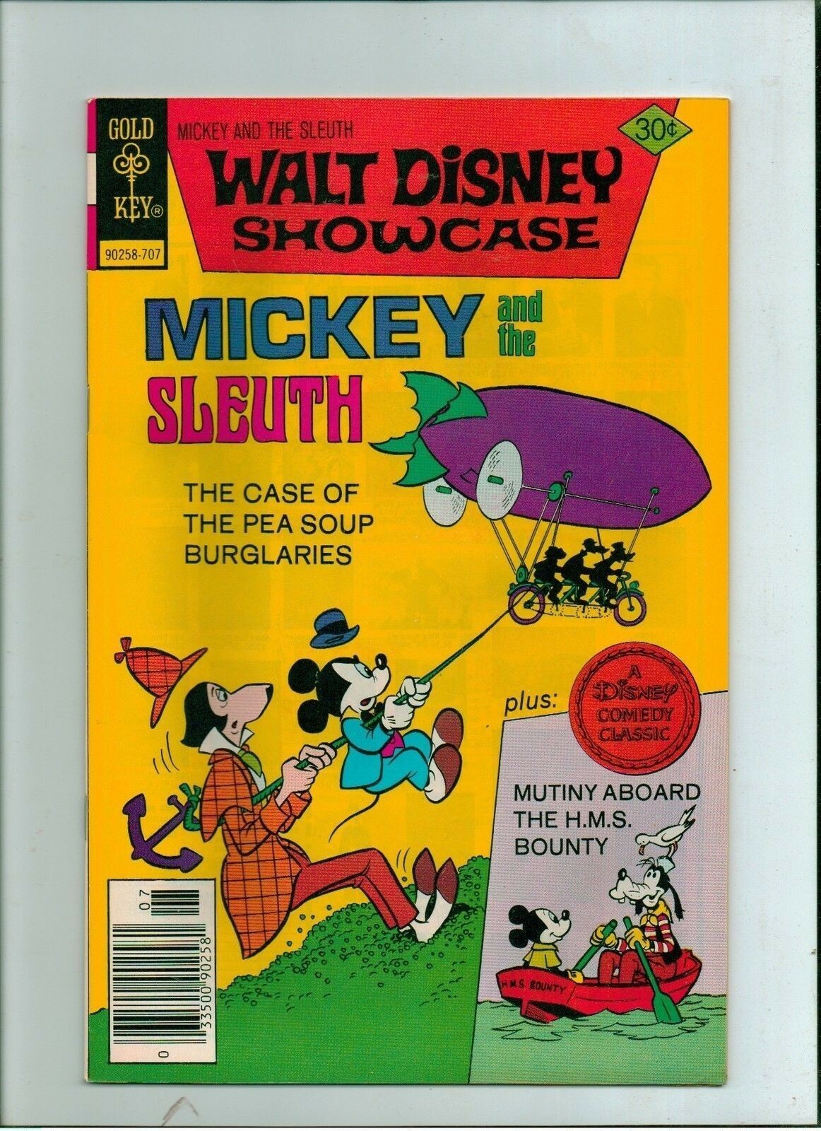 Walt Disney Showcase #39 Mickey and the Sleuth Gold Key Comics 1977 ...