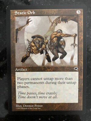 MTG Static Orb Tempest Regular Rare | eBay