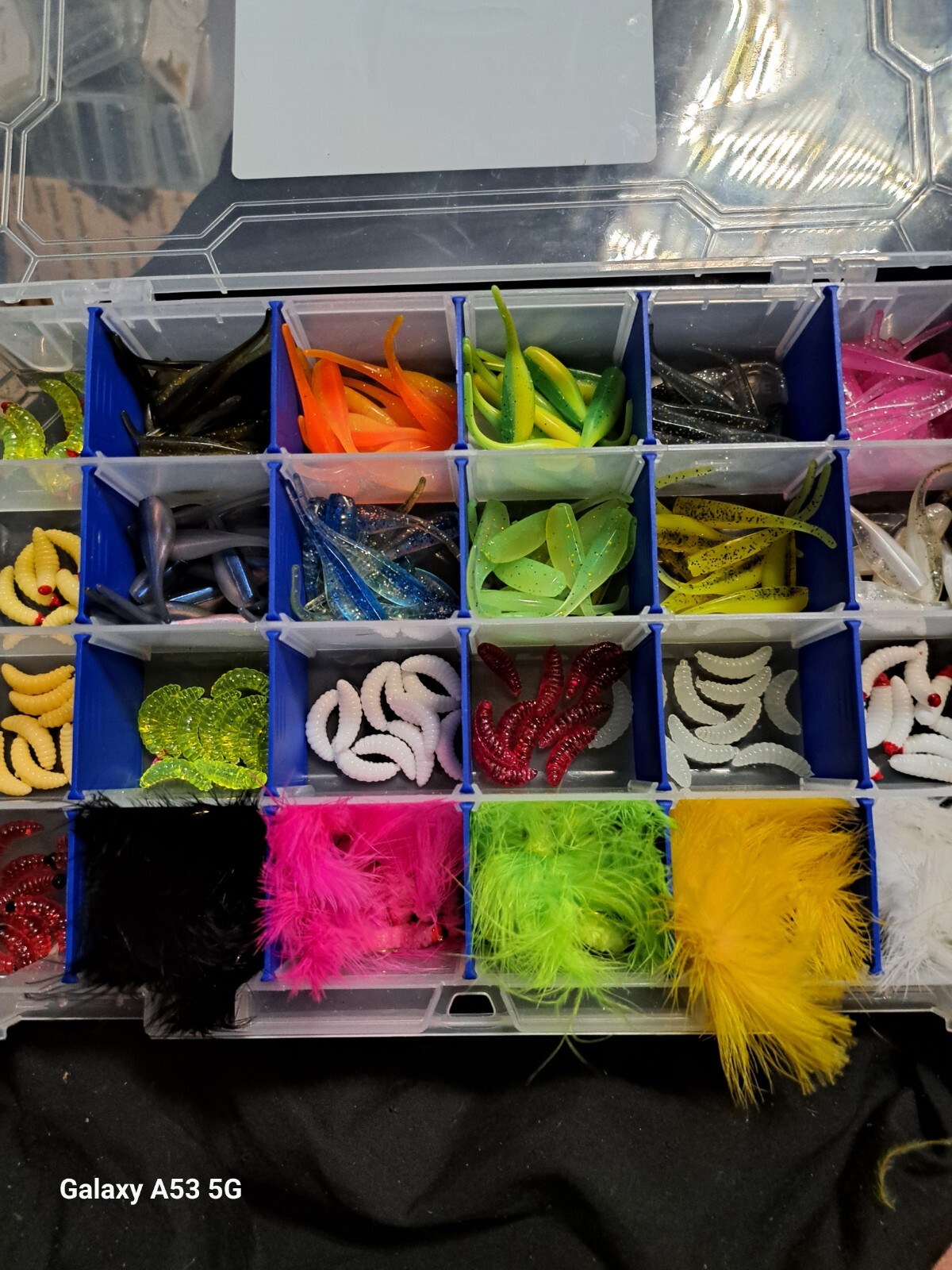Crappie Box FLAMBEAU 4007 TACKLE BOX FULL OF JIGS GRUBS AND MINNOWS ...