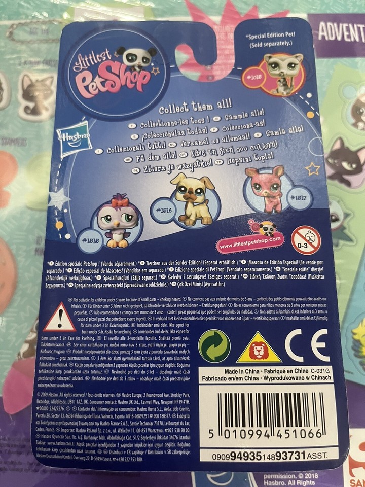 NEW Authentic Littlest Pet Shop Lps #1015 Special Edition Possum NIB ...