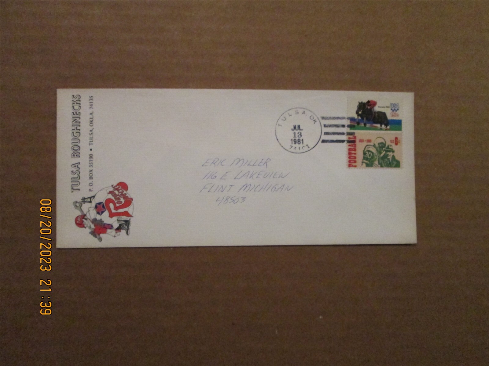 NASL Tulsa Roughnecks Vintage Defunct Dated 1981 Team Logo Business ...