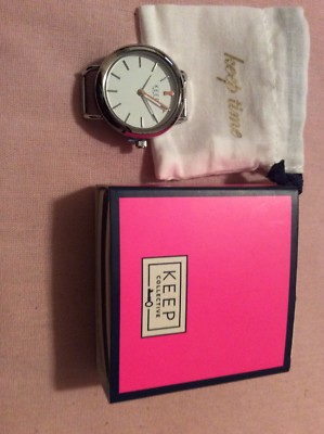 KEEP Collective RETIRED Silver Timekey Round Watch Genuine Time Key | eBay