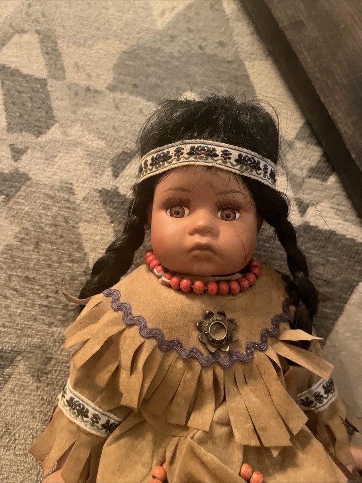 goldenvale collection porcelain doll. NatuRe. Native American . 1-2000 ...