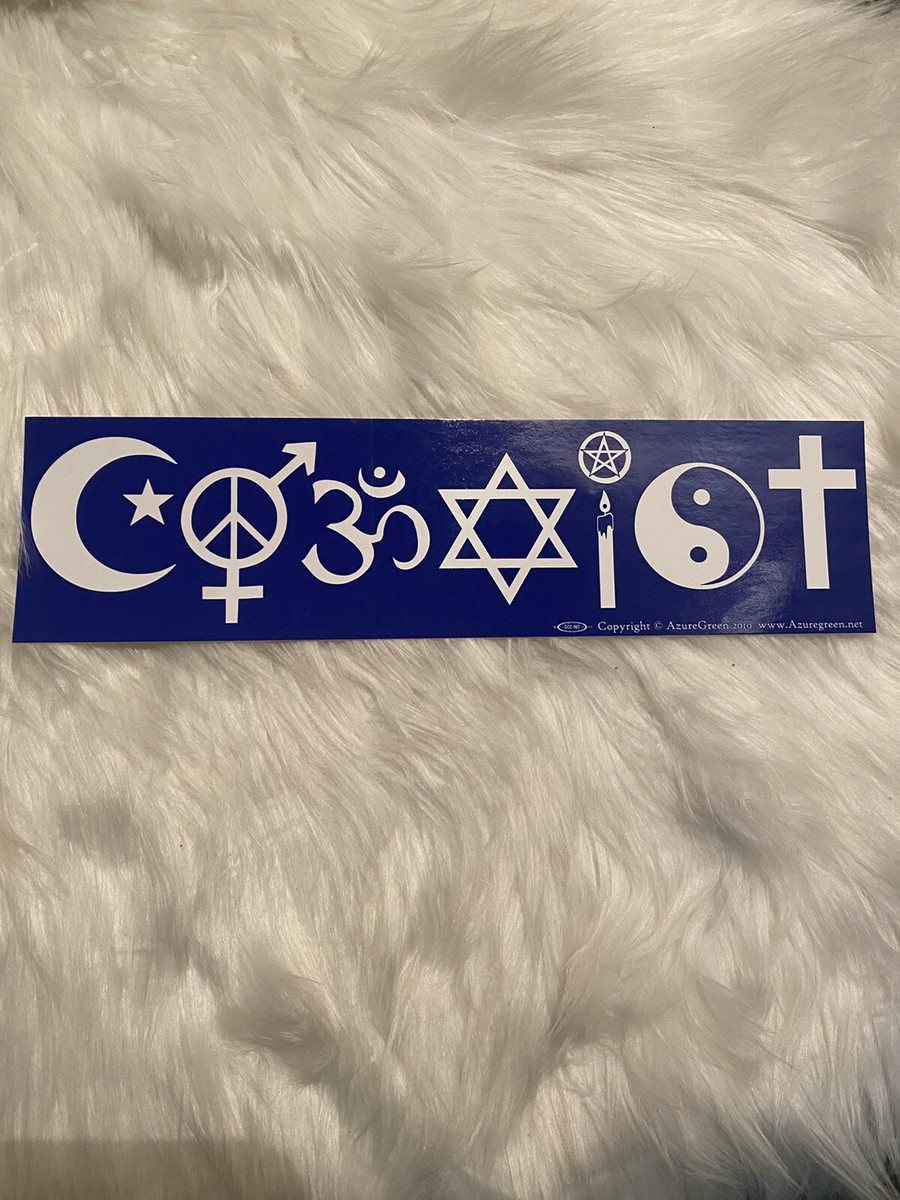 Coexist Bumper Sticker Sci Fi Coexist Large Bumper Sticker Science