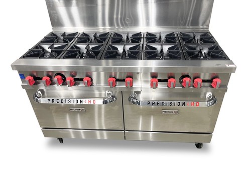 10 Burner Gas Range Heavy Duty High BTU Sauté Range | eBay