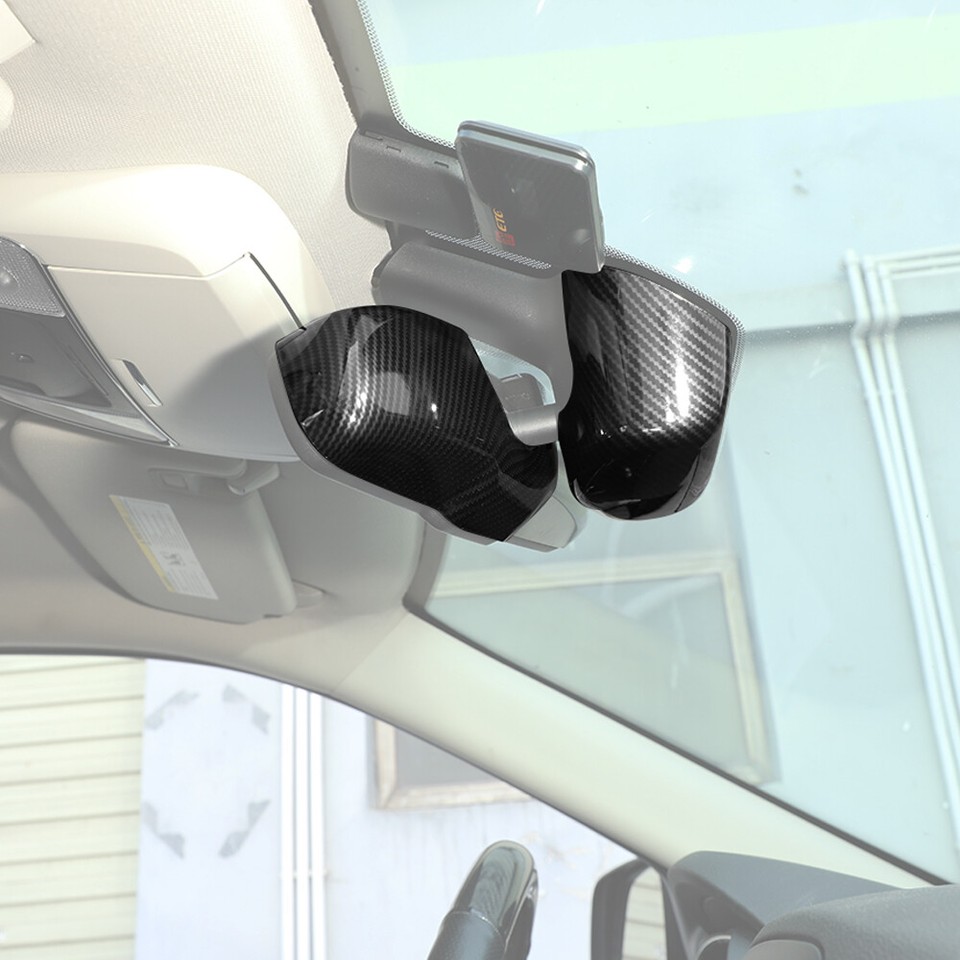 Carbon Fiber Front Interior Rearview Mirror Cover Trim For Dodge ...