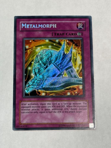 Yugioh! Metalmorph PP01-EN014 Secret Rare Double Name Stamp MISPRINT ...